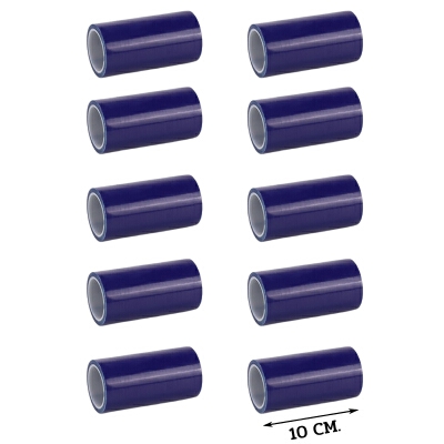 ASGUARD Dust removal cleaning roller, blue, 10 cm. (10 rolls) refill ...