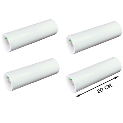 ASGUARD Dust removal cleaning roller, white, 20 cm. (4 rolls) refill ...
