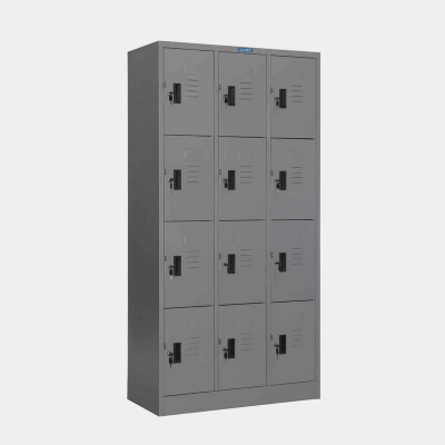 ICONIC 12 doors locker MLK-12 Gray 3 ฟุต | OfficeMate