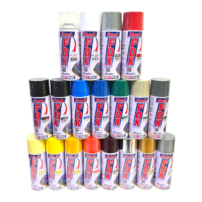 RED FOX spray paint ALUMINUM SILVER NO.361 (400) size 400 cc. (1 dozen ...