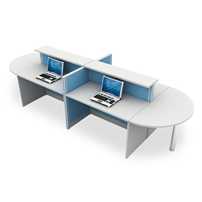 MO-TECH ชุด work system 4 ที่นั่ง พร้อมตัวต่อโค้งโต๊ะประชุม (TOP ตรง ...