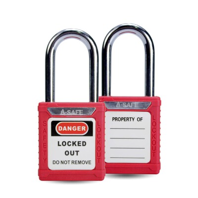 A-SAFE SAFETY PADLOCK (STEEL) AS-G01 red | OfficeMate