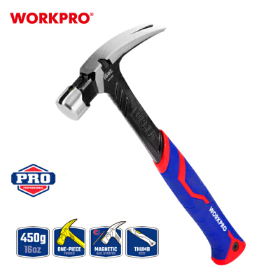 WORKPRO ค้อนหงอน ด้ามไฟเบอร์ รุ่น WP241013 ขนาด 450 กรัม (16 ออนซ์) | OfficeMate