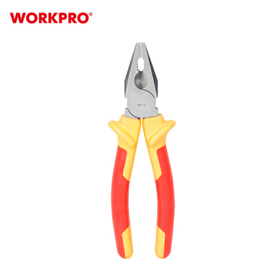 WORKPRO คีมปากจิ้งจก หุ้มฉนวนกันไฟ รุ่น WP342017: ขนาด 200 มม. (8") | OfficeMate