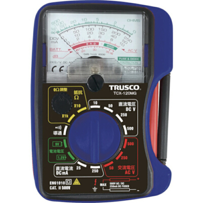 Analog Tester (with magnet/gold plated test leads) TCX-120MG | OfficeMate