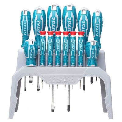 TOTAL ชุดไขควง 14 ตัวชุด พร้อมที่วางไขควง TT-THT250614-NO | OfficeMate