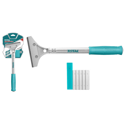 TOTAL มีดขูดลอก รุ่น THT183201 สีเงิน-ฟ้า ขนาด หน้ากว้าง 4 นิ้ว ยาว 12 ...