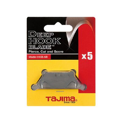 TAJIMA ใบมีดสำรอง DEEP HOOK สำหรับ V-Rex VR102D/B1 ขนาด 18 มม. 5 ชิ้นต่อกล่อง | OfficeMate