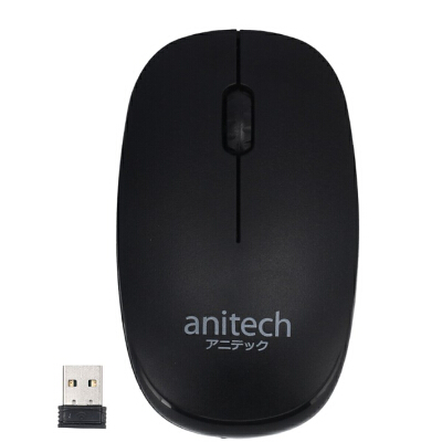 ANITECH เมาส์ไร้สาย รุ่น W217 WIRELESS สีดำ | OfficeMate
