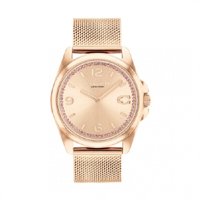 COACH นาฬิกาข้อมือ รุ่น 14504143 สีโรสโกลด์ ขนาดหน้าปัด 36 มม. สาย ...