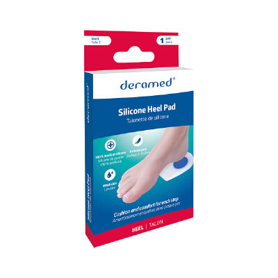 DERAMED แผ่นซิลิโคนรองส้นเท้า ไซส์ L | OfficeMate