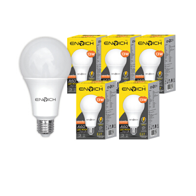 ENRICH หลอดไฟ LED BULB 13W ECO LIFE แสงส้ม Pack5 | OfficeMate