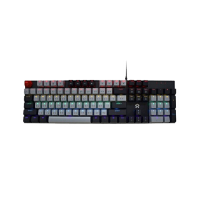 OKER KEYBOARD K458 BLACK/GREY BLUE SWITCH RGB BACKLIGHT 104 KEYS ...