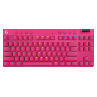 LOGITECH WIRELESS/BLUETOOTH KEYBOARD PRO X TKL TACTILE 87 KEYS RGB ...