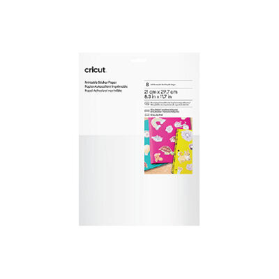 CRICUT กระดาษทำสติ๊กเกอร์แบบขาว Printable Sticker Paper ขนาด 8.3x11.7 ...
