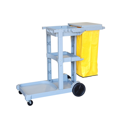 COMBI WARE รถเข็นทำความสะอาด สีเทา พร้อมถุงไวนิลสีเหลือง รุ่น CGG/BY/AF ...