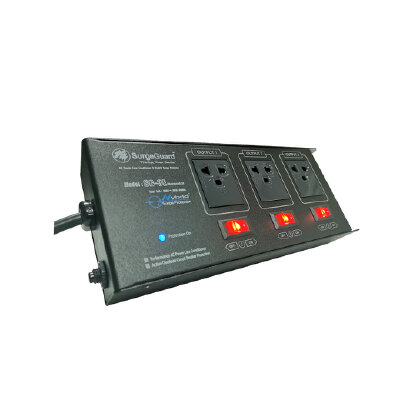 SURGE GUARD เครื่องกรองไฟฟ้าและลดทอนสัญญาณรบกวน รุ่น SB-3E_V2 สีดำ ...