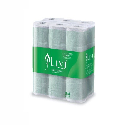 LIVI กระดาษชำระม้วนเล็ก รุ่น PURE สีขาว (24 ม้วน x 3 แพ็ค) | OfficeMate