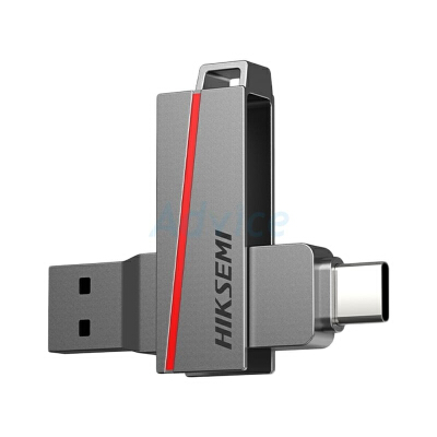 HIKSEMI Flash Drive 128GB DUAL SLIM (DUAL OTG) Black USB 3.2 | OfficeMate
